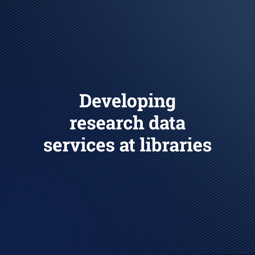 Developing research data services at libraries – Stockholm University ...